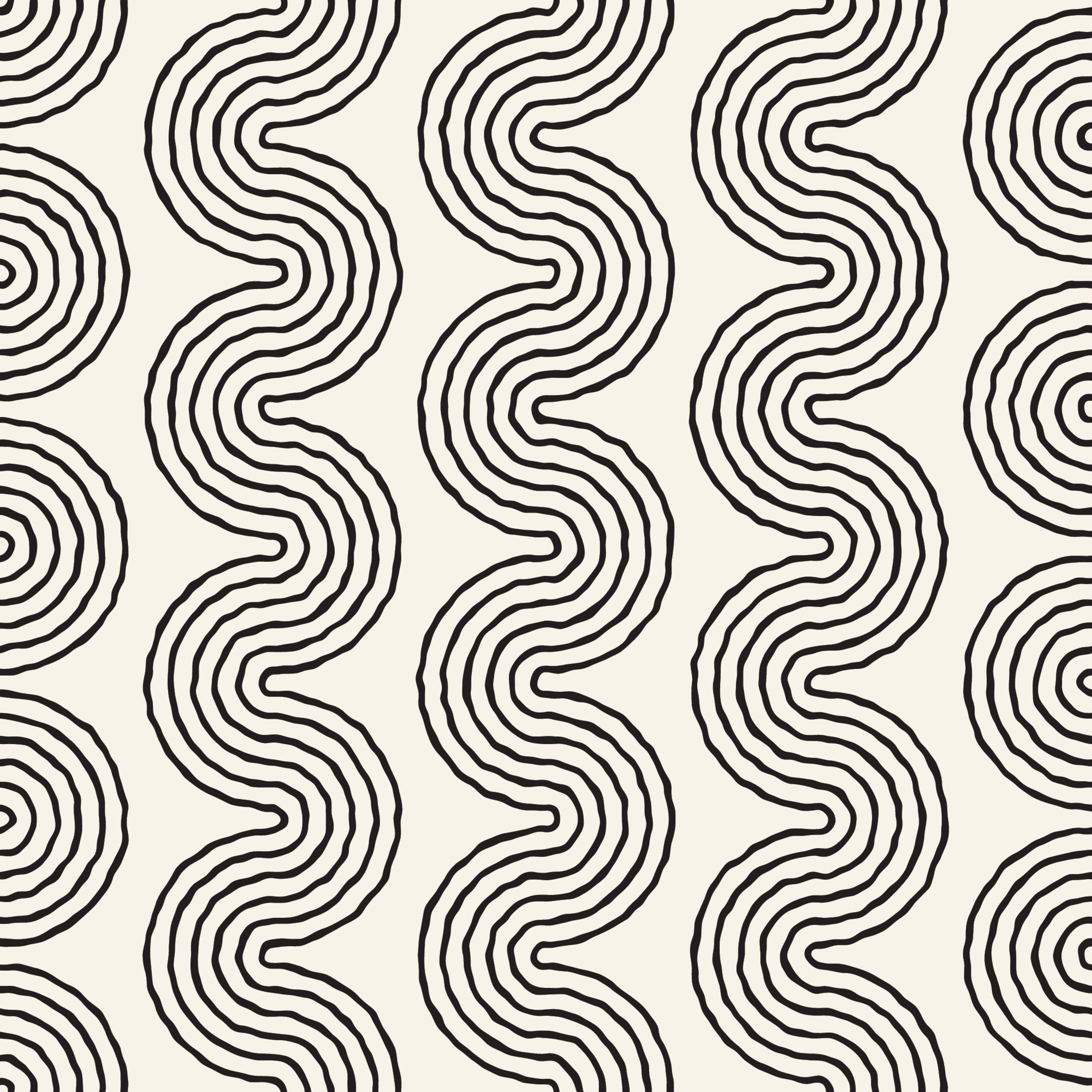 Wavy Stripe Pattern Wallpaper - Murals Your Way