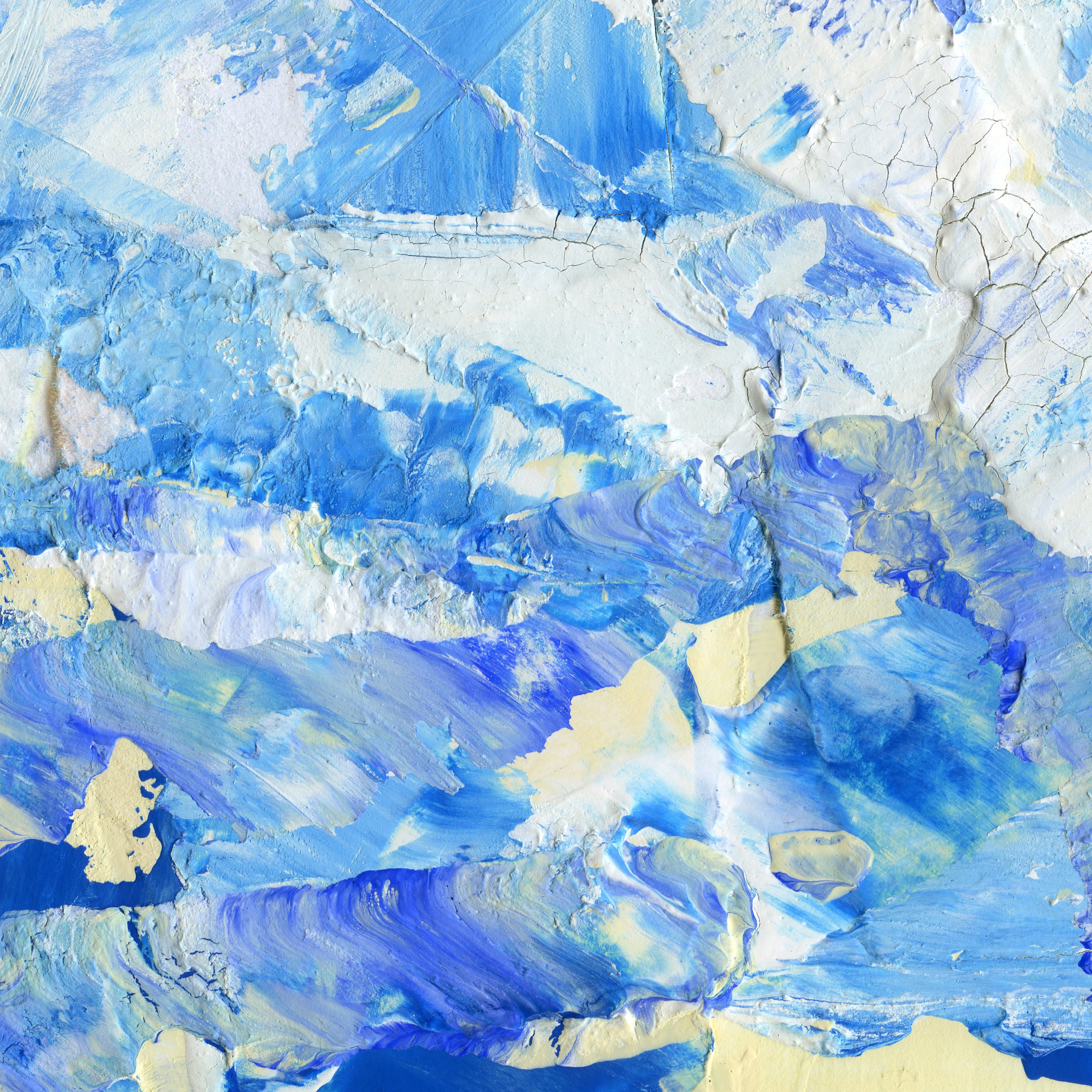 Abstract Acrylic In Blue Wall Mural - Murals Your Way