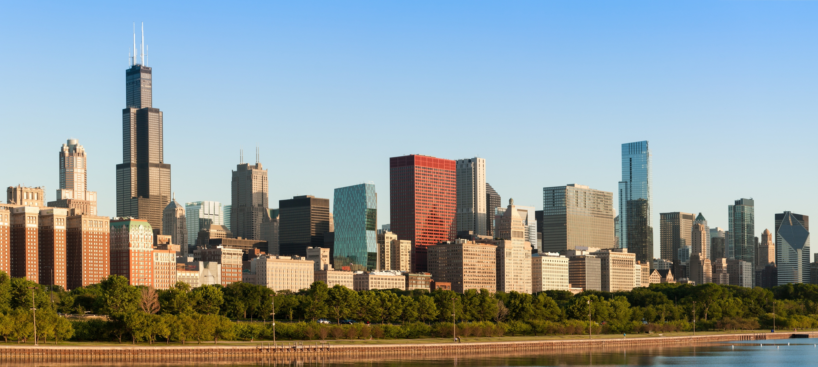 Chicago Downtown Wall Mural - Murals Your Way