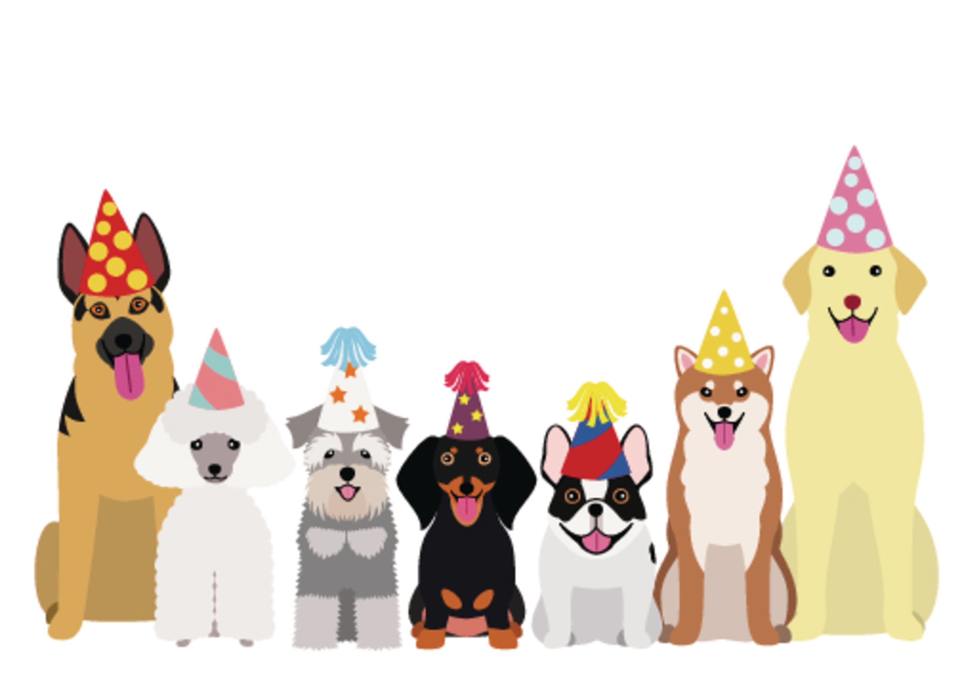 Dog Party Wall Mural - Murals Your Way