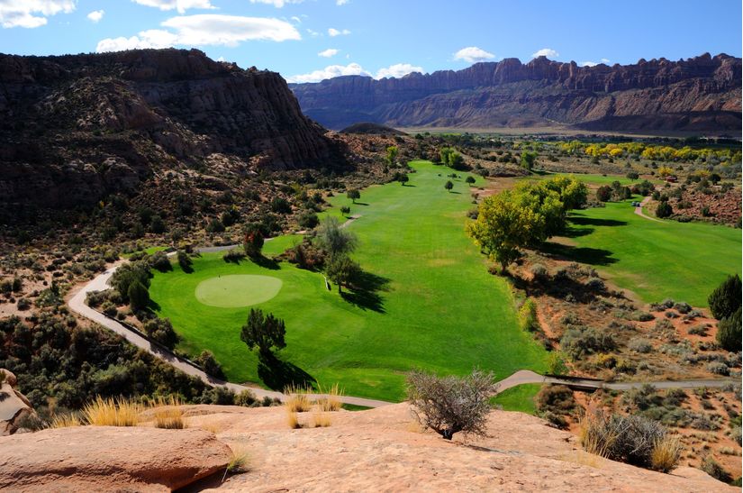 Desert Golf Course In Moab Mural - Murals Your Way