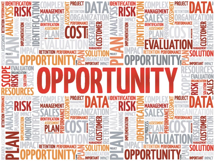 Opportunity and Success Word Cloud Mural - Murals Your Way