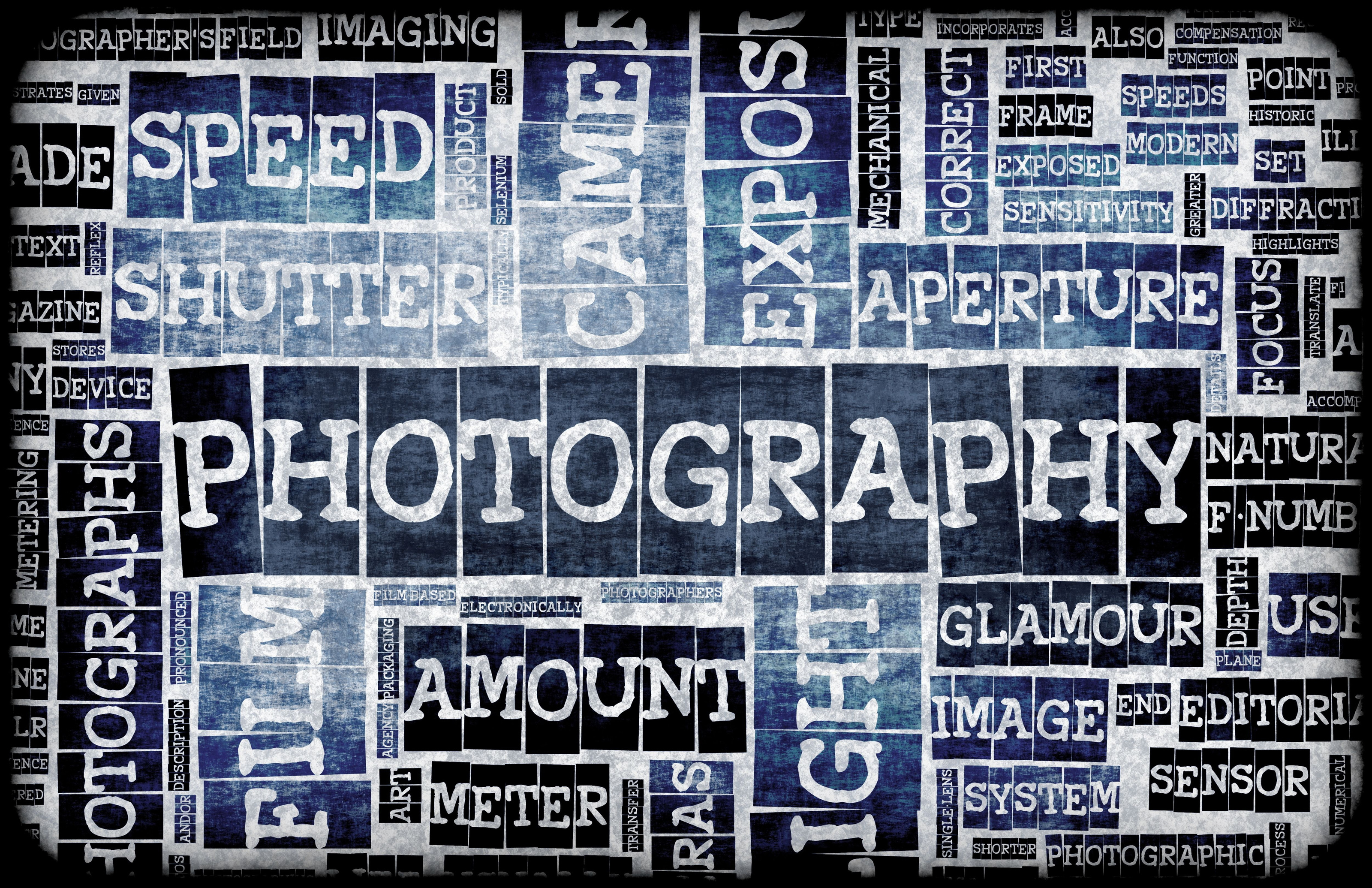 Photography Wordcloud Wall Mural - Murals Your Way