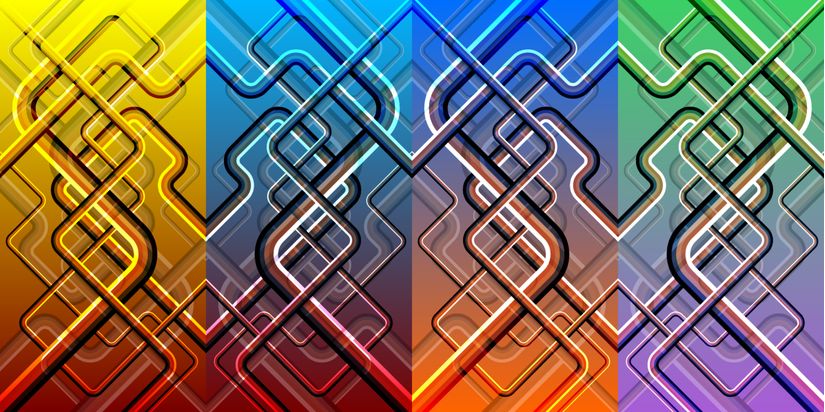 Color Wave Wall Mural - Murals Your Way