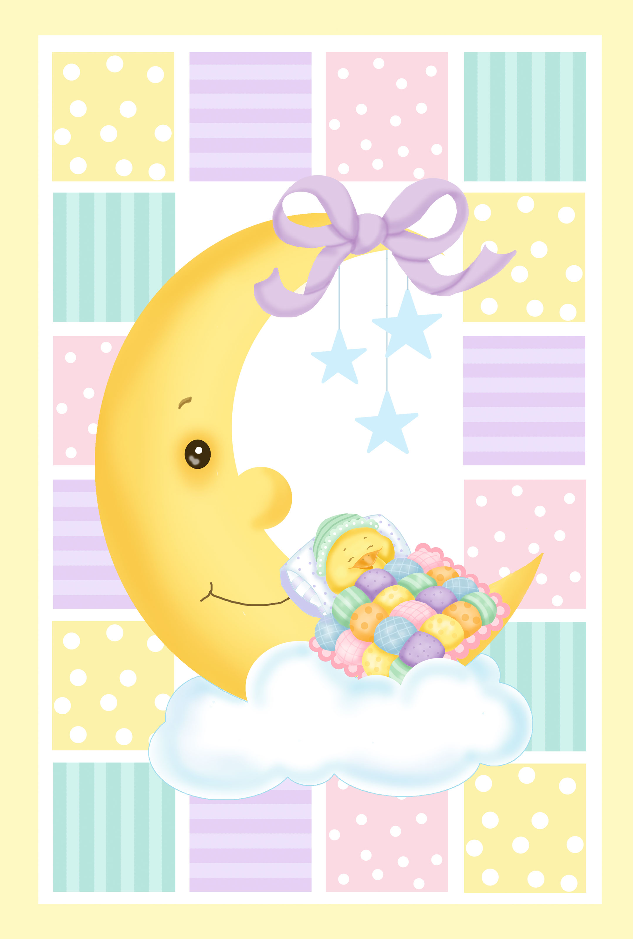 Moon Baby Mural - Murals Your Way