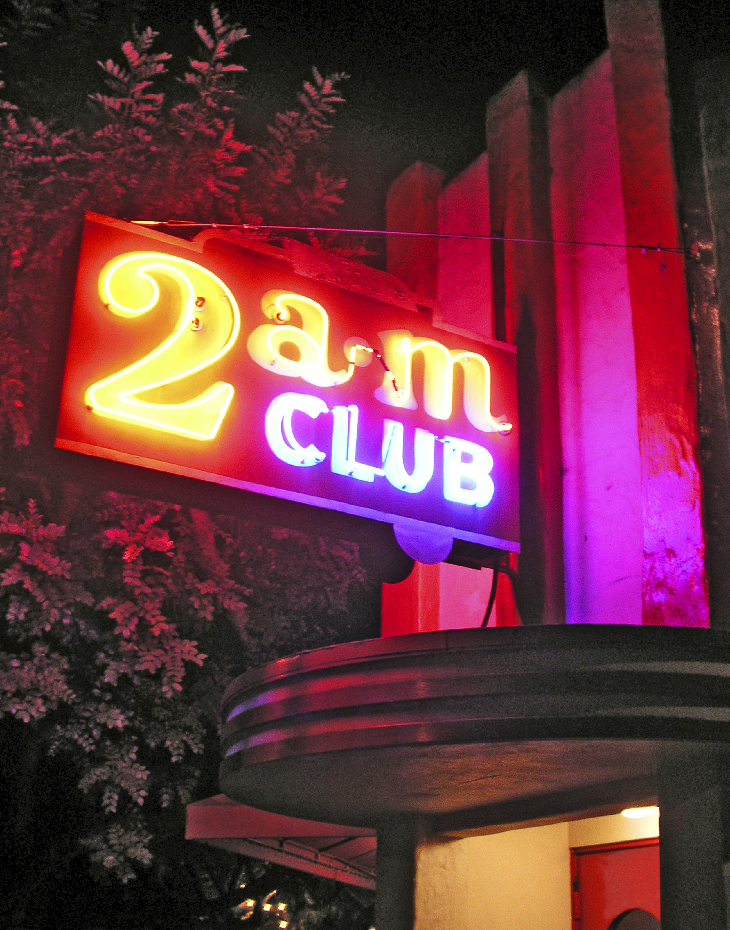 The 2AM Club Neon Sign Wall Mural - Murals Your Way