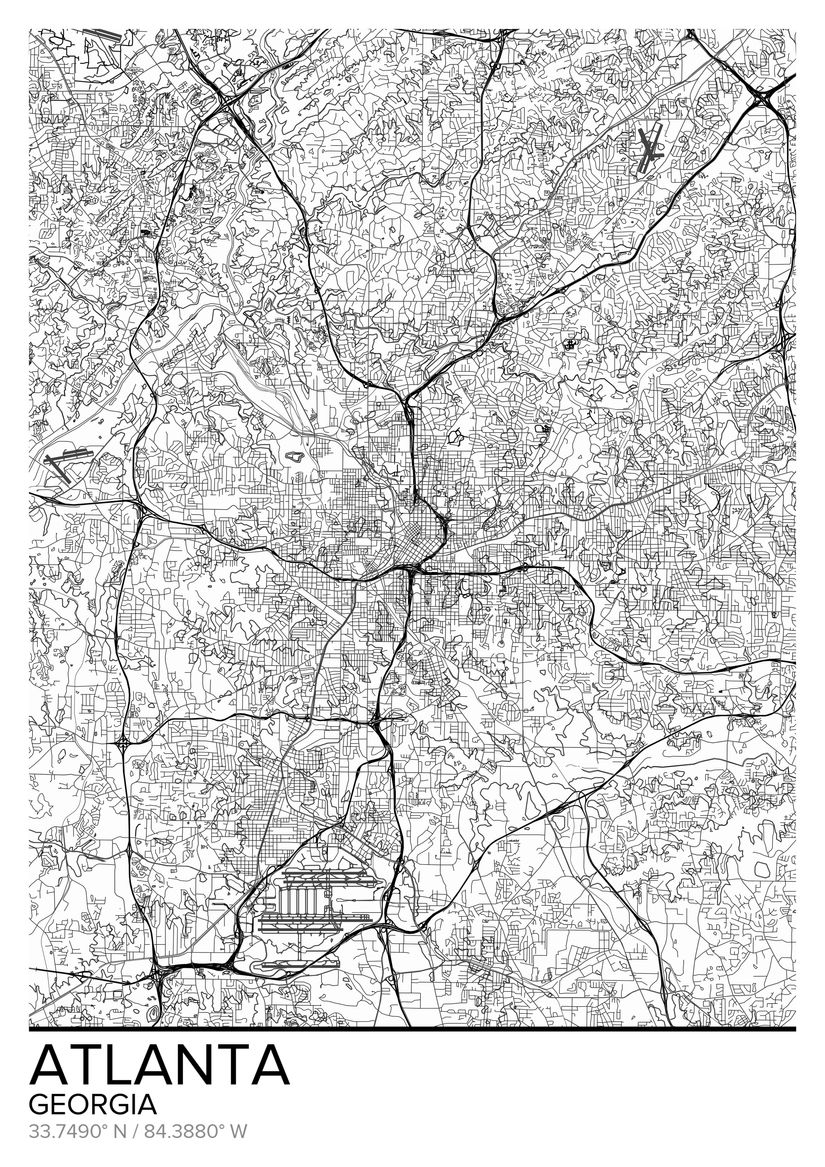 Atlanta City Map Of West Georgia Atlanta Map Images – Browse 2,181