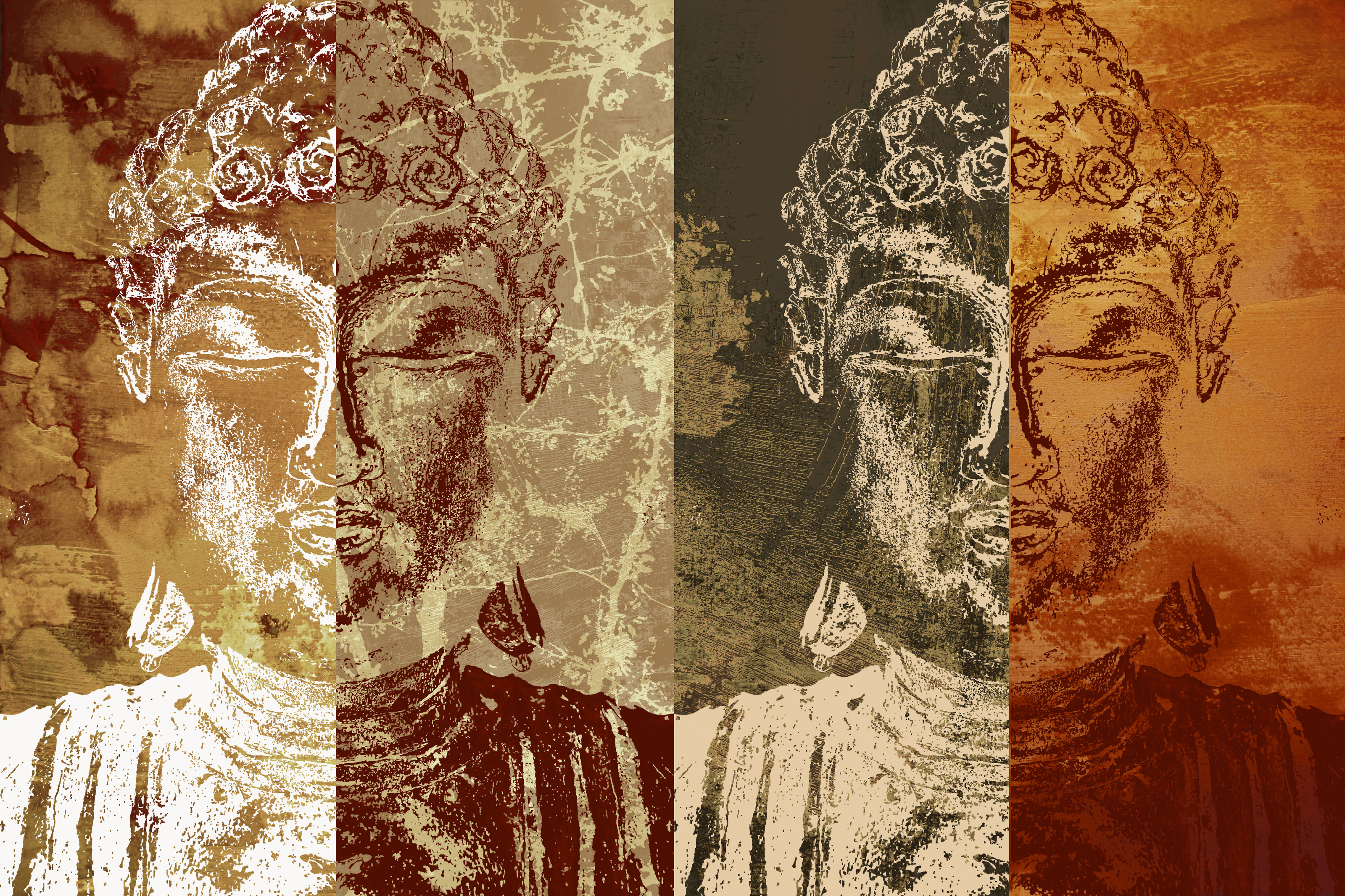 Two Buddha's Mural - Matthew Lew - Murals Your Way