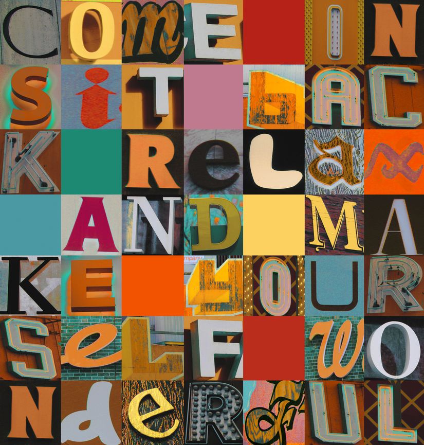 Come In Sit Back Mural - Matthew Lew - Murals Your Way