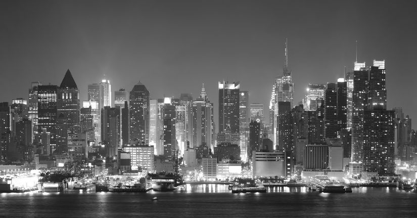 The New York City Manhattan Midtown Skyline Mural - Murals Your Way