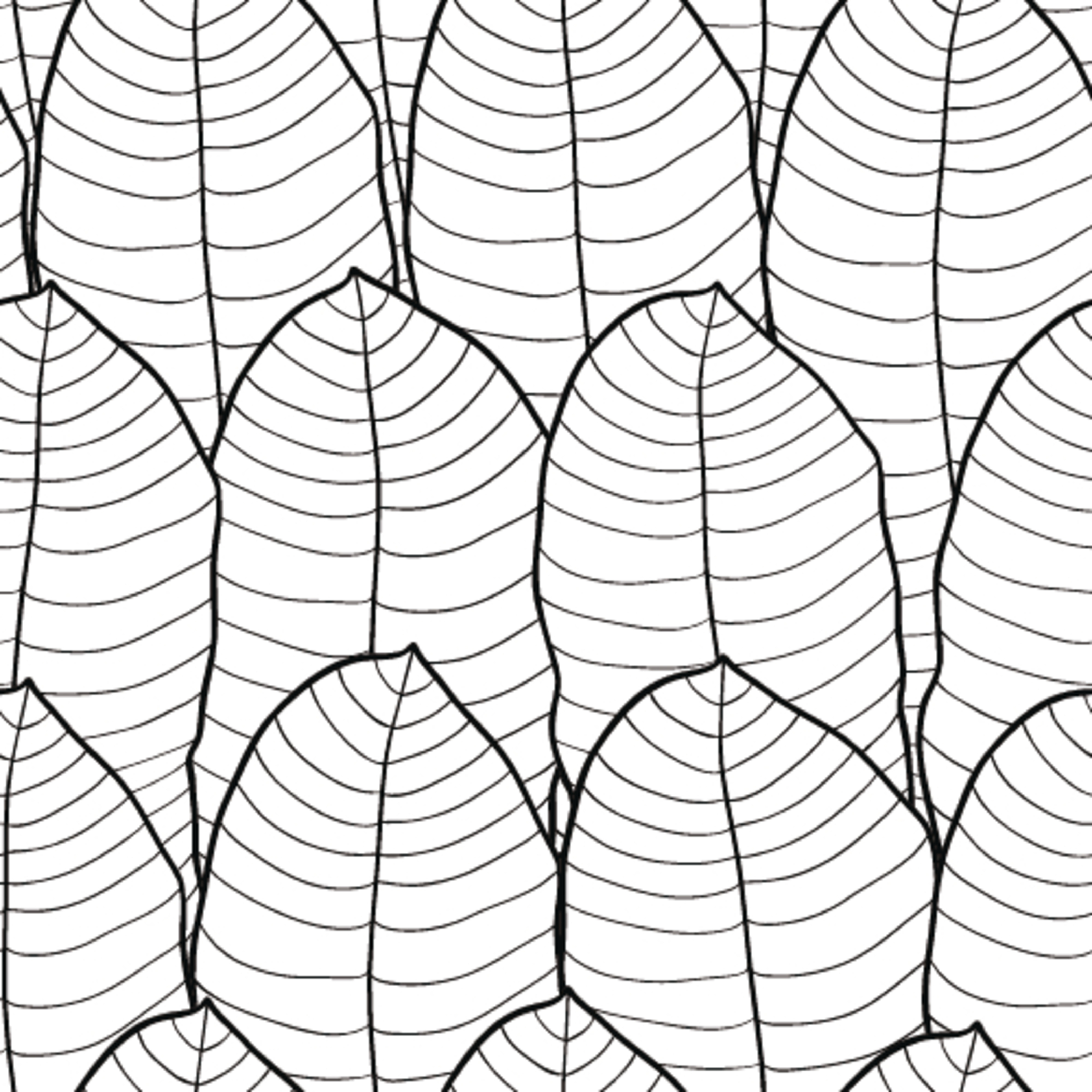 Leaf Lines Pattern Mural - Murals Your Way