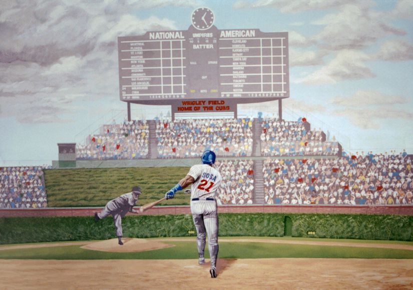 Wrigley Field 2 Wall Mural By Jeff Walters - Murals Your Way