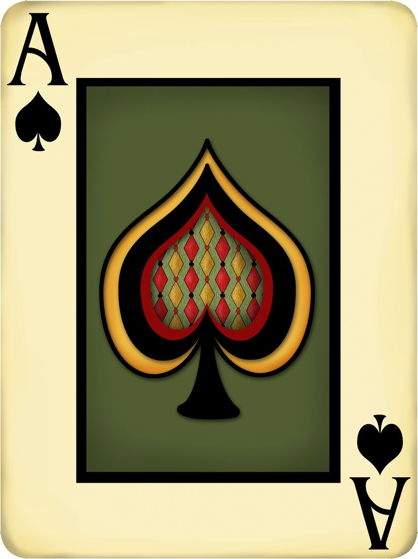 Ace Playing Card Wall Mural - Murals Your Way