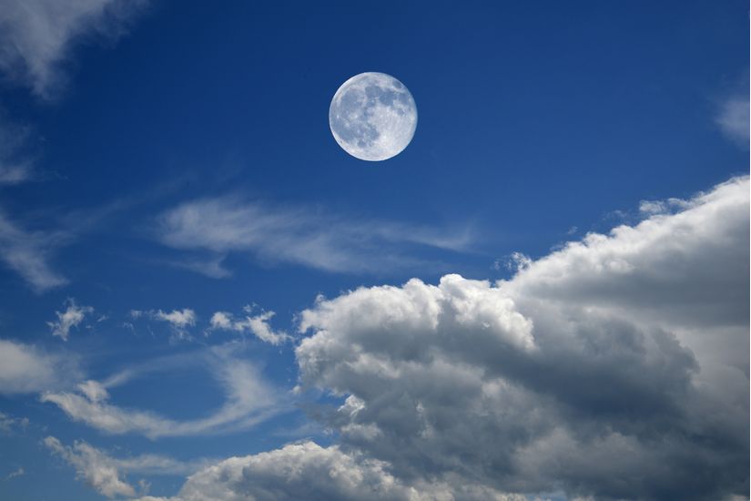 Scenic View Of Moon Wall Mural - Murals Your Way