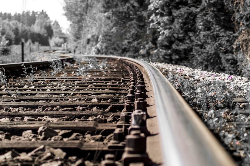 Train Tracks Wall Mural - Murals Your Way