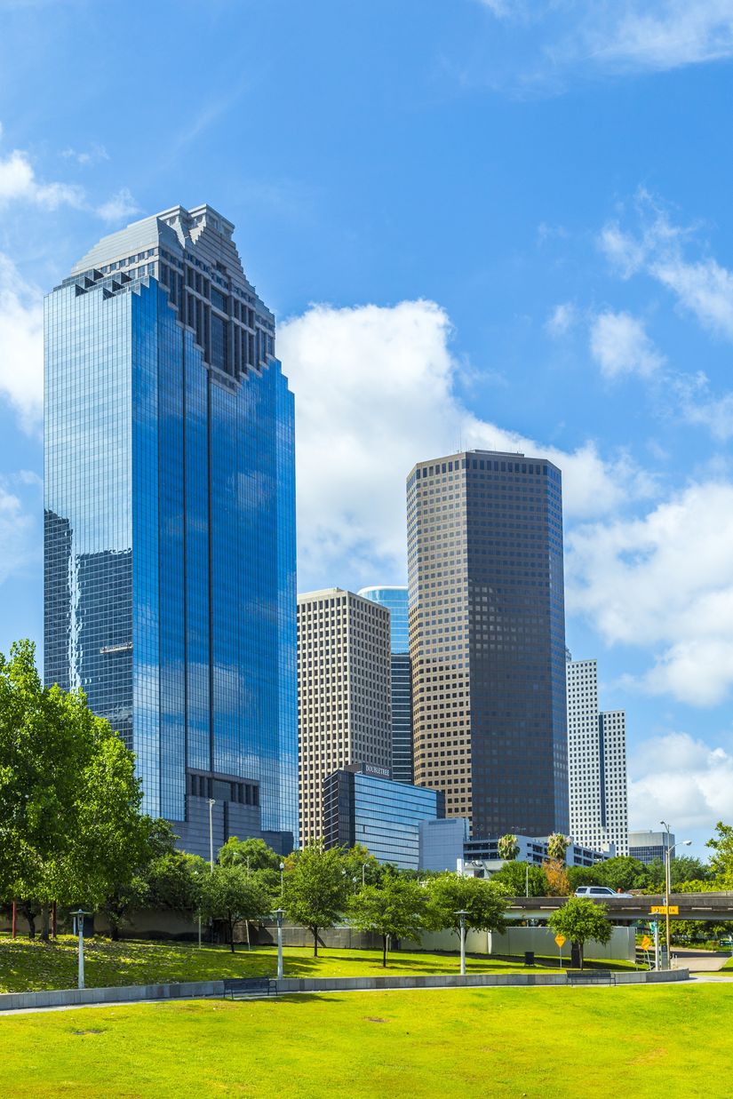 Houston Skyscrapers Wall Mural - Murals Your Way