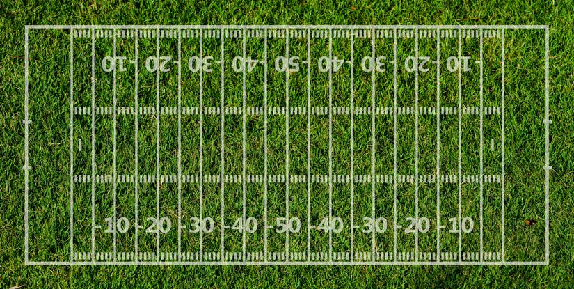 American Football Field Wall Mural - Murals Your Way