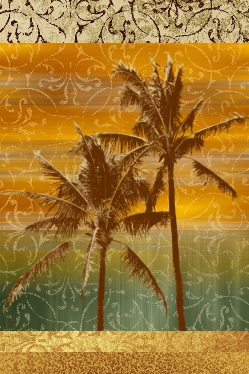 Sunset Palm 2 Mural - Matthew Lew - Murals Your Way