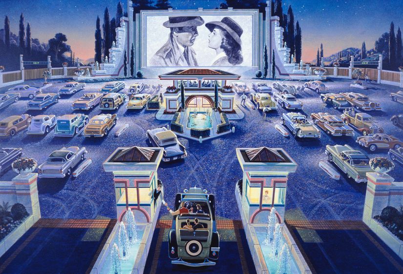 As Time Goes By Mural - Murals Your Way