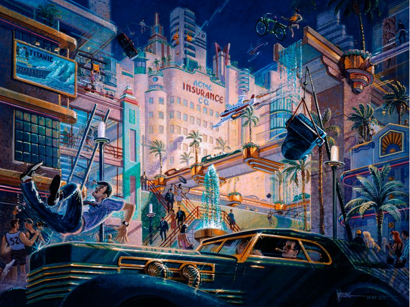 Insurance Man's Nightmare Mural - Murals Your Way