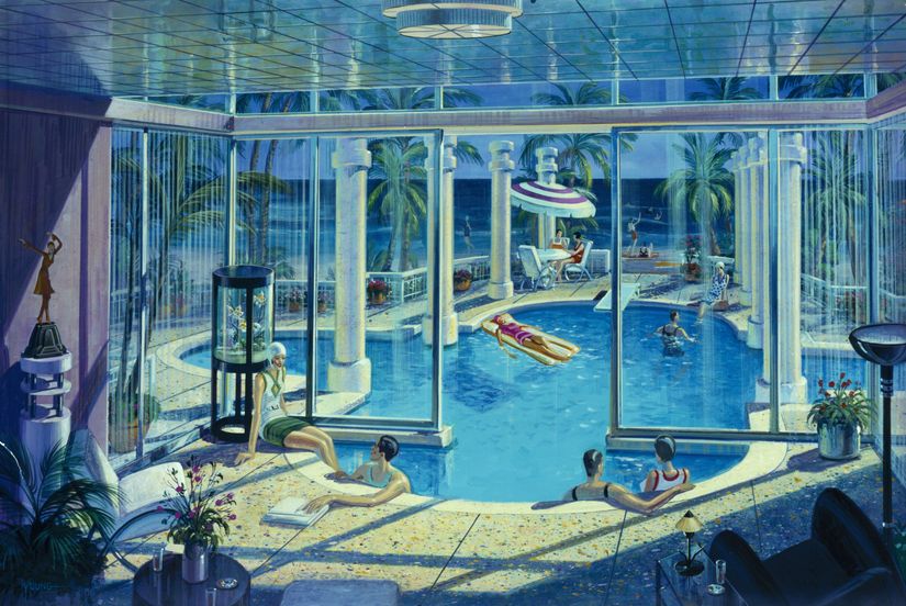 Pool Party Mural - Murals Your Way