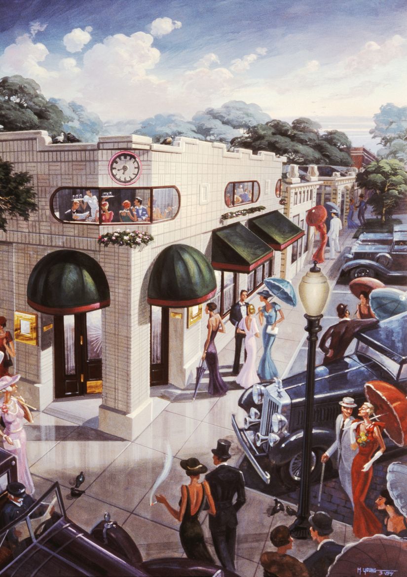 Atlantic Cafe Mural - Murals Your Way