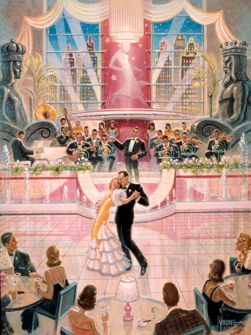 Fred And Ginger Mural - Murals Your Way