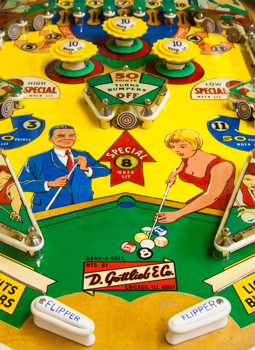 Pinball Pool Mural Wallpaper - Murals Your Way