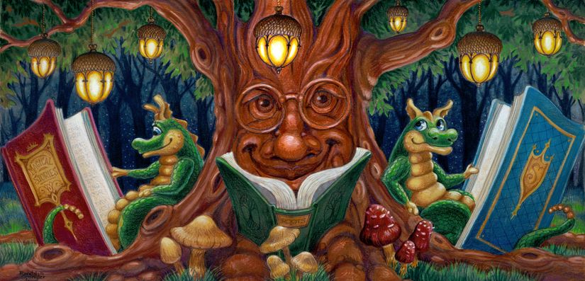 The Reading Tree Mural - Murals Your Way