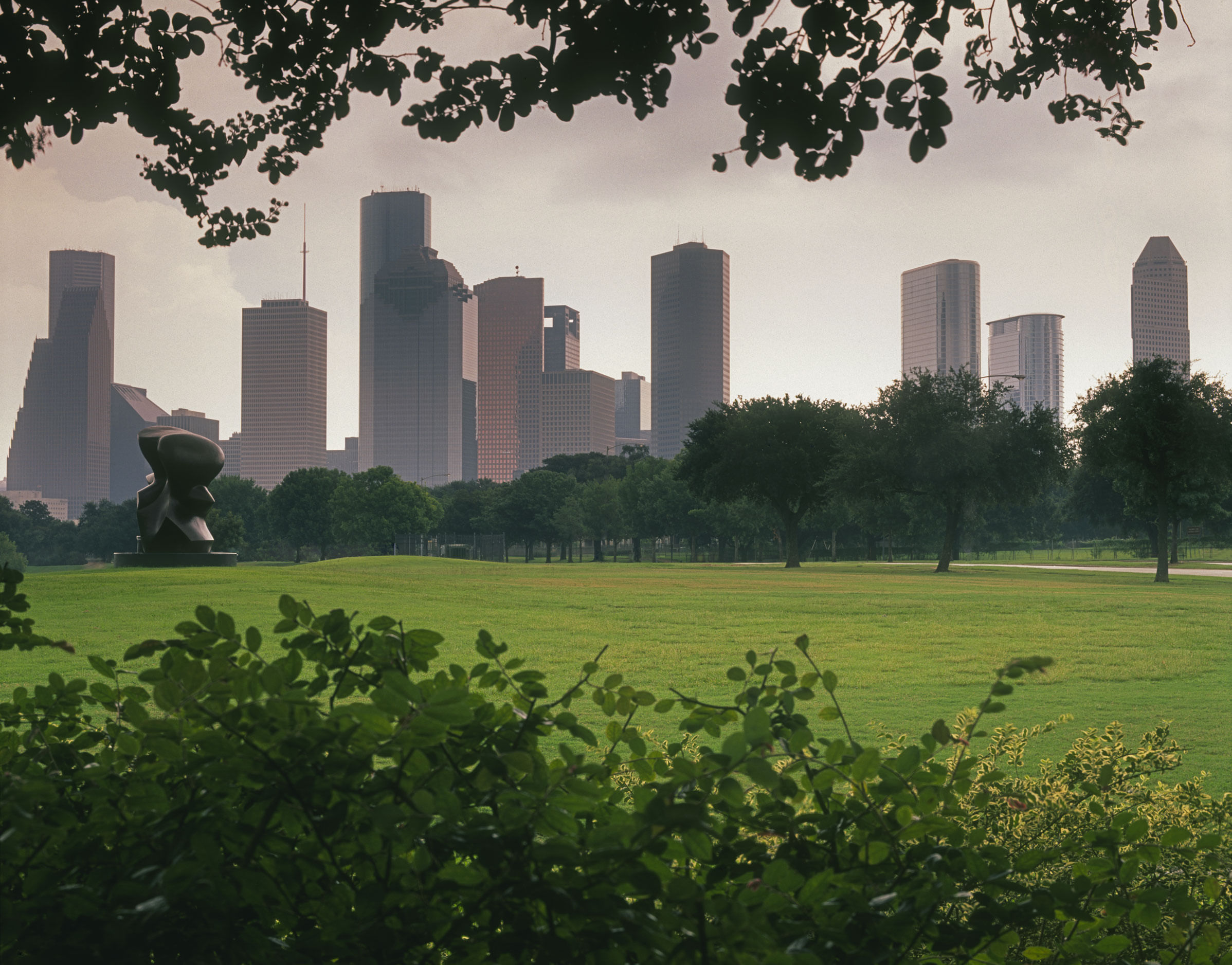 Houston Skyline From Memorial Park Mural - Steve Mohlenkamp - Murals ...
