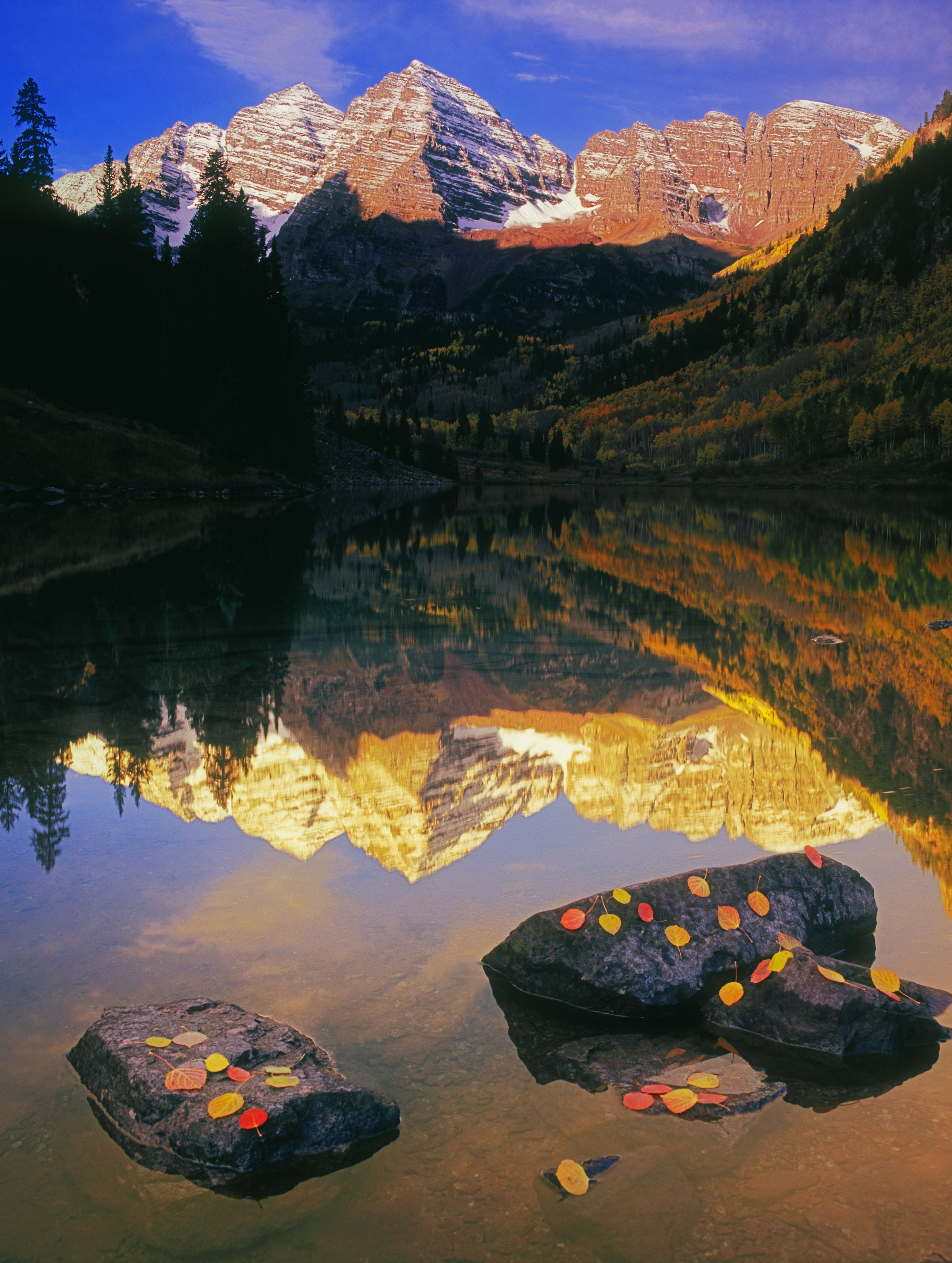 Maroon Bells-Vertical Mural Wallpaper - Murals Your Way