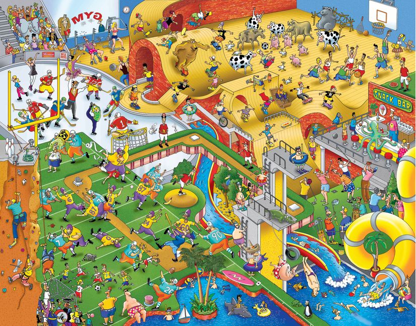 Complex Sports Complex Mural - Murals Your Way