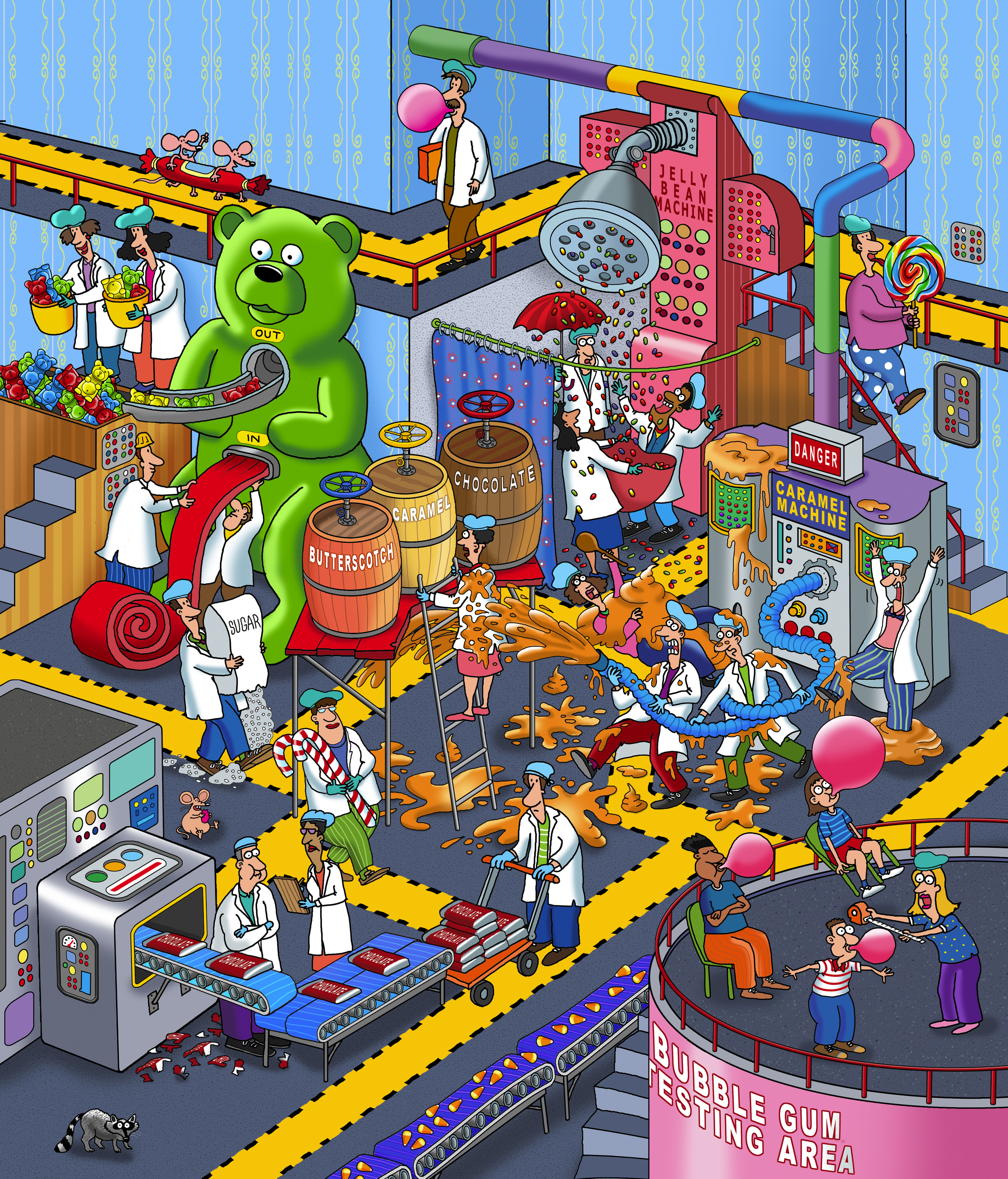 Candy Factory Mural - Murals Your Way