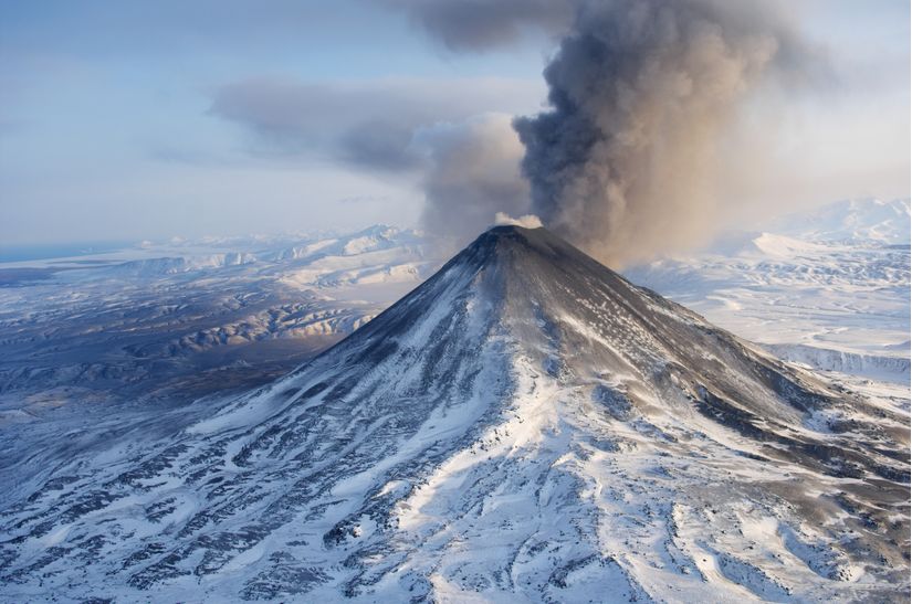 Kamchatka Volcano Mural - Murals Your Way