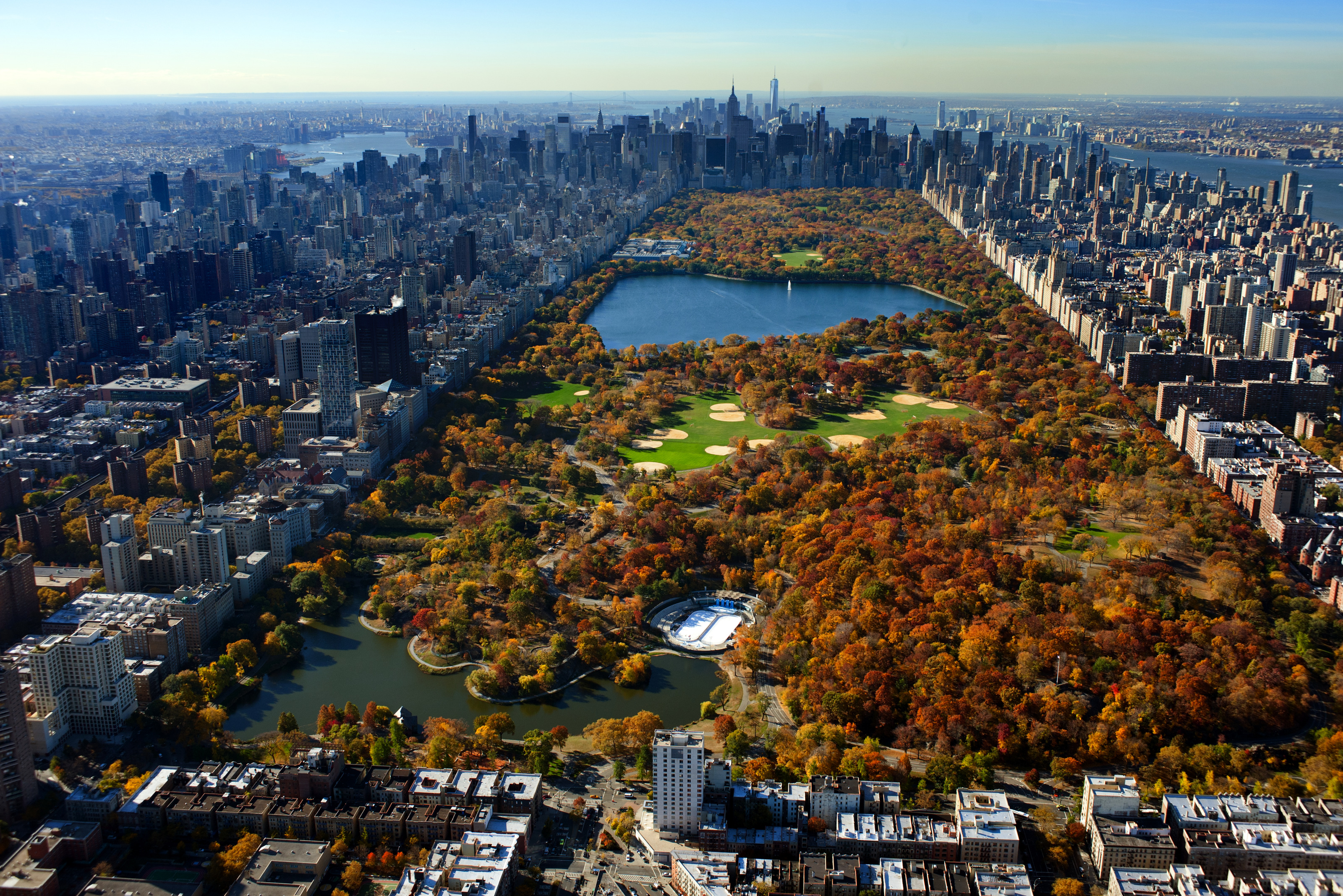Central Park Fall Mural by Rosspilot - Murals Your Way