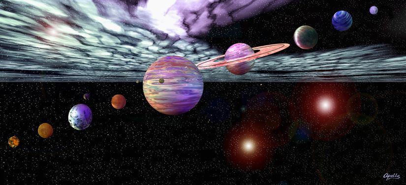 Our Solar System Wallpaper Mural By Apollo - Murals Your Way