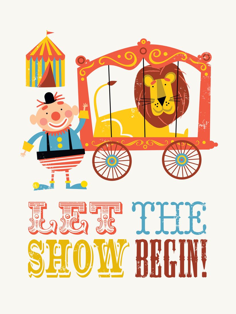 Circus Let The Show Begin Wall Mural - Murals Your Way
