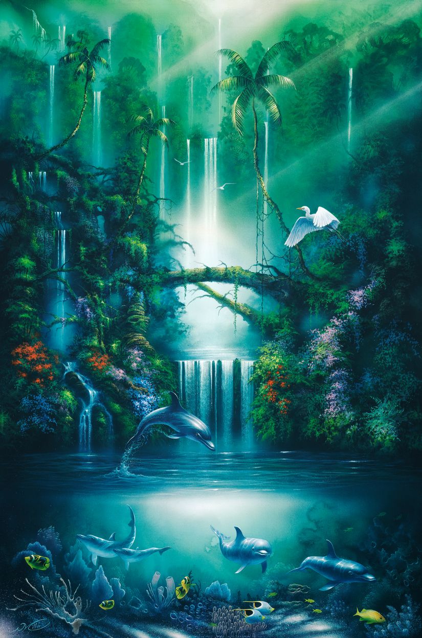 Enchanted Pool Mural - David Miller - Murals Your Way