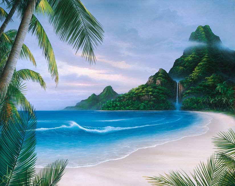 Morning Surf Mural - David Miller - Murals Your Way