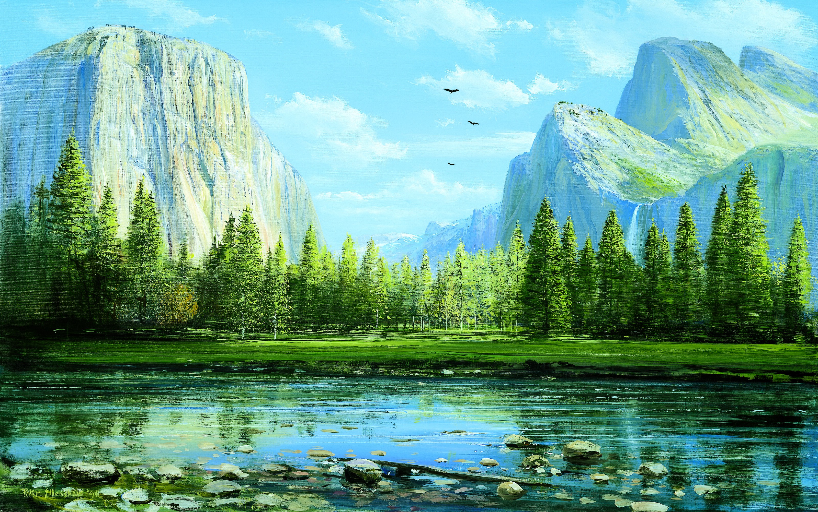 Cathedral Rocks El Capitan Wall Mural - Murals Your Way