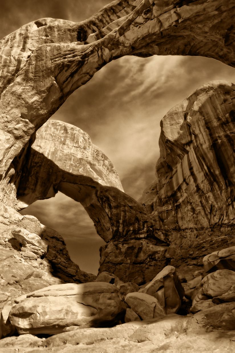 Desert Portal - Sepia Mural - Leda Robertson - Murals Your Way