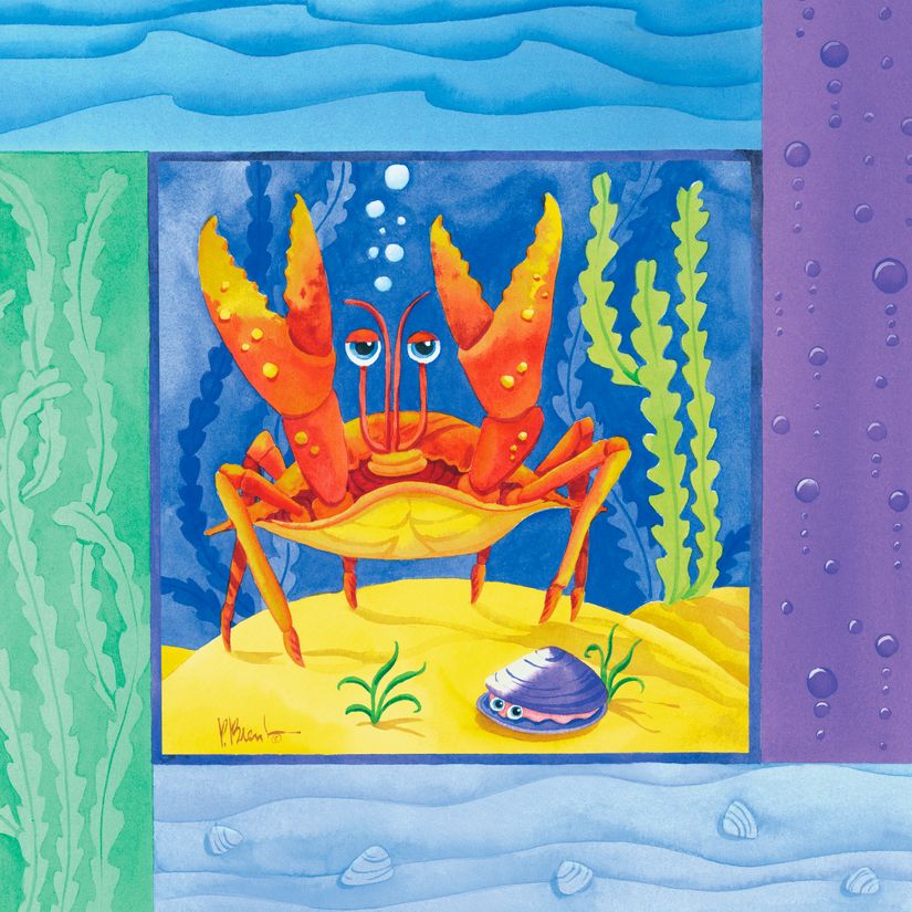 Sea Friends - Crab Mural By Paul Brent - Murals Your Way