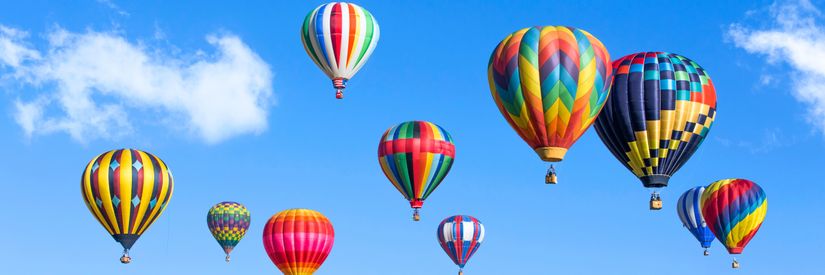 Vibrant Hot Air Balloons Mural - Murals Your Way