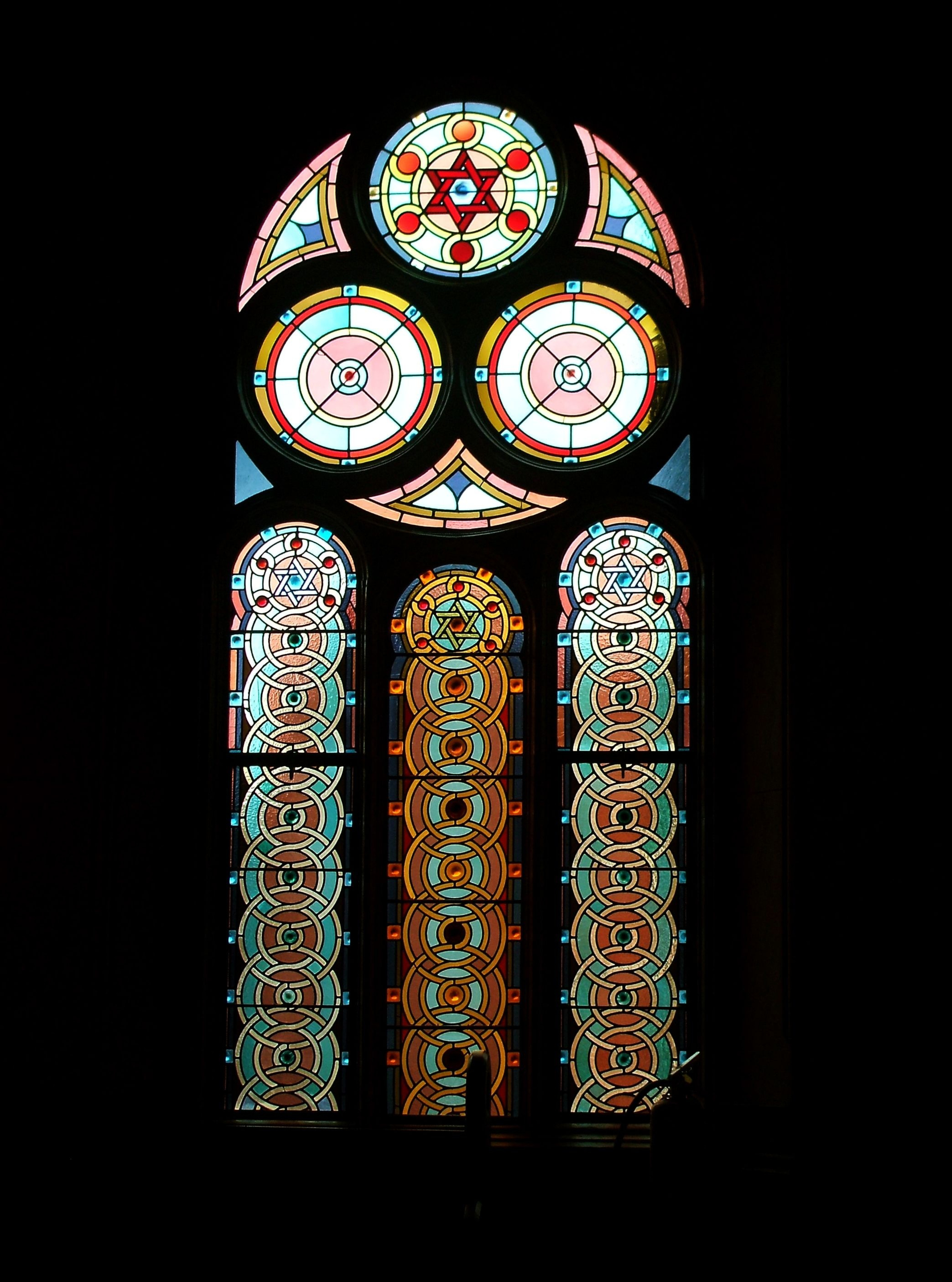 Star Of David Window Mural - Murals Your Way