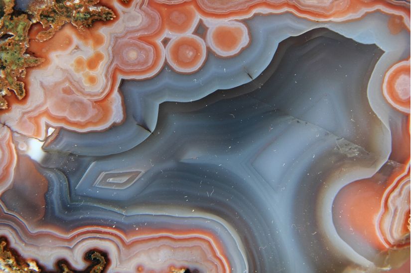 Detail Of Colored Agate Wallpaper Mural - Murals Your Way