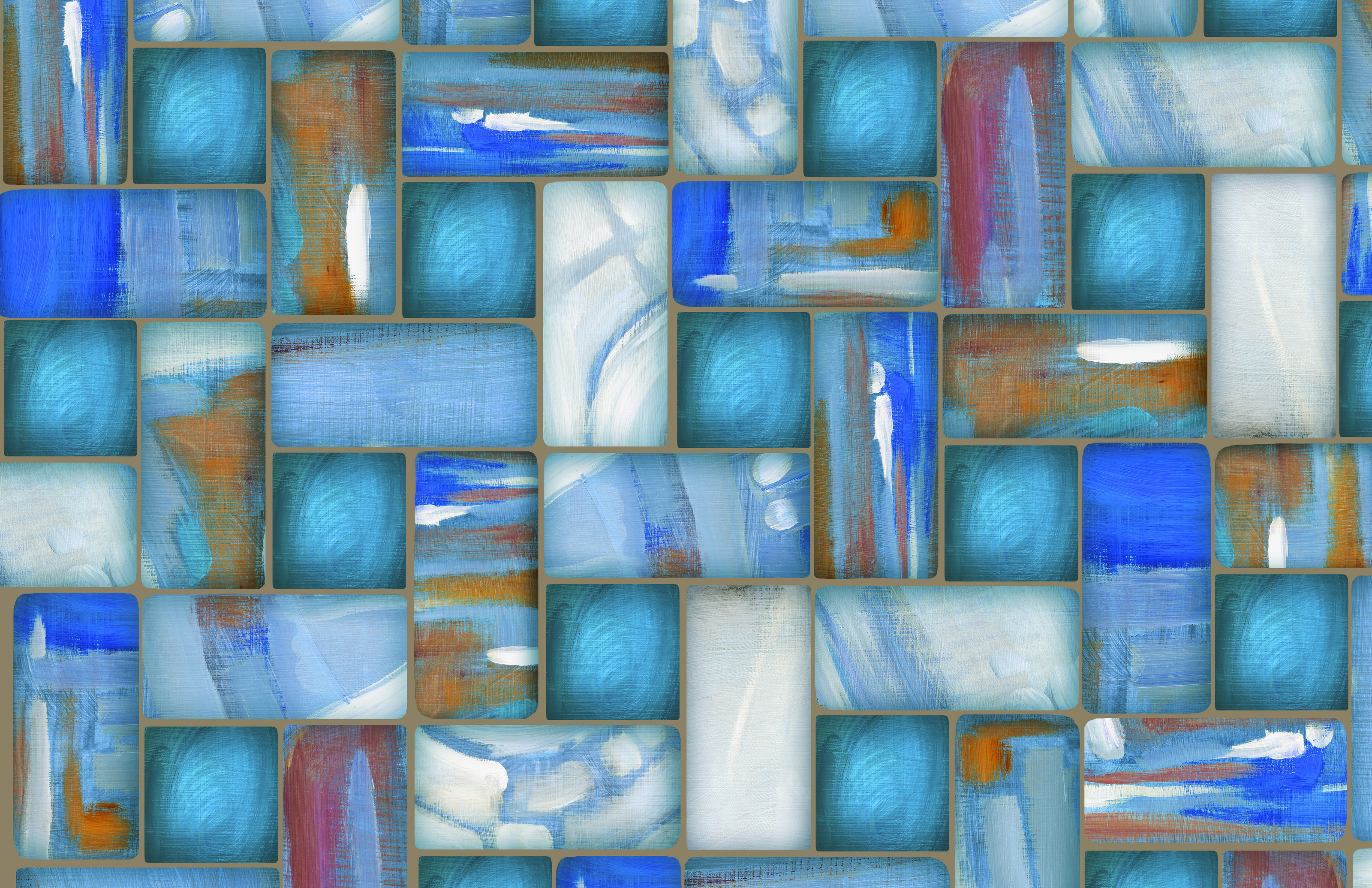Abstract Blue 2 Mural By Paul Brent - Murals Your Way