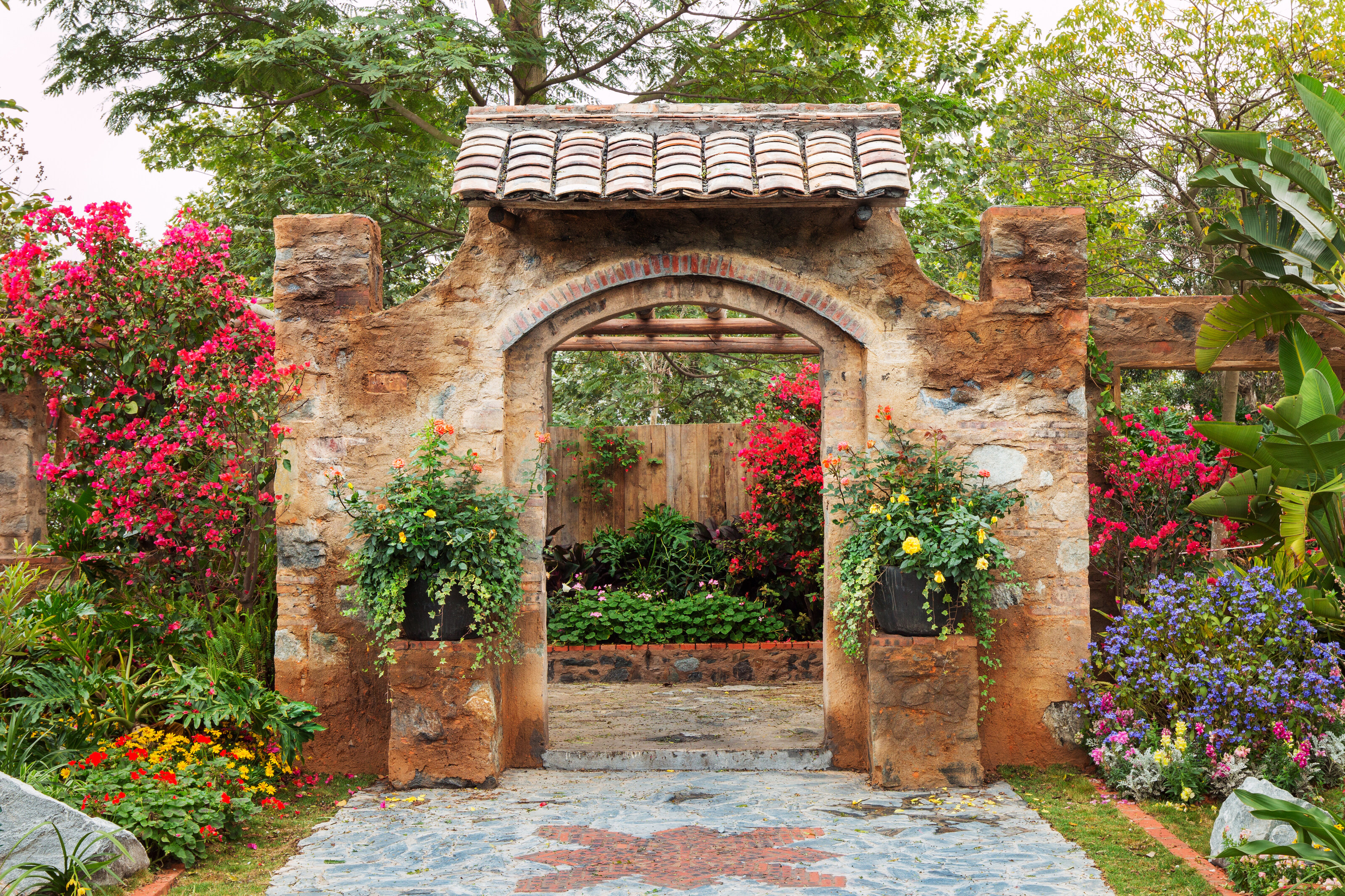 Garden Passage Wall Mural