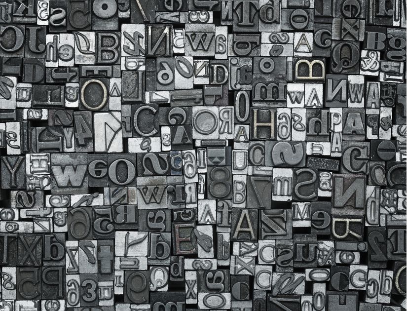 Letterpress Background Wall Mural - Murals Your Way