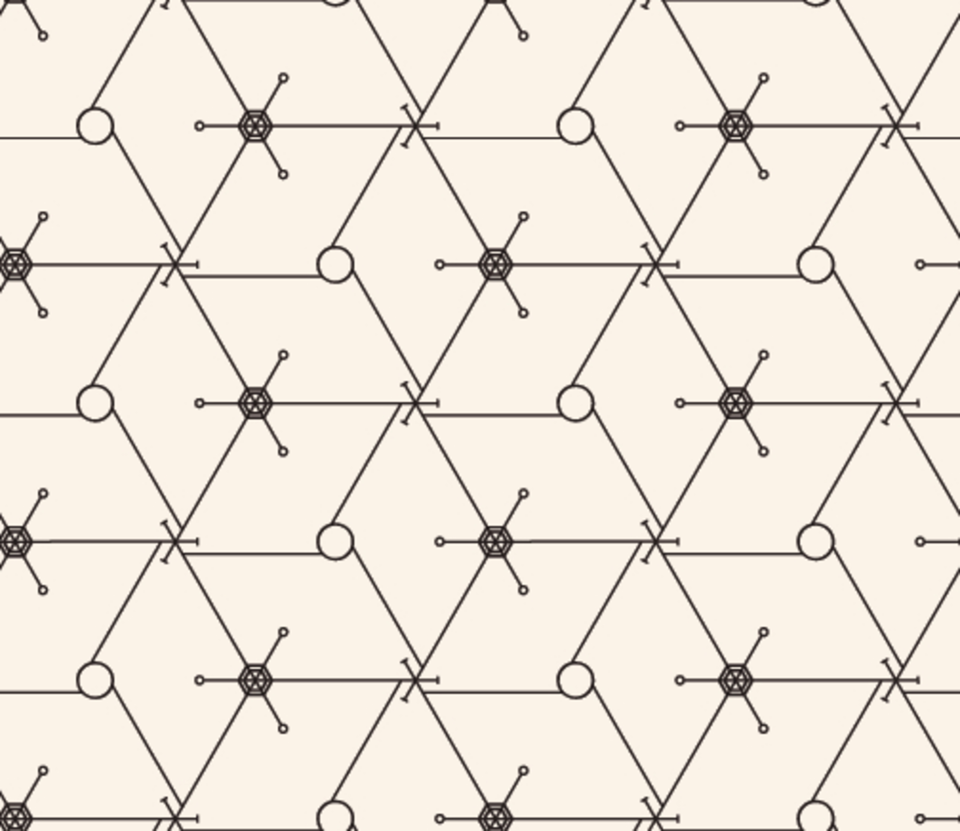 Geometric Hexagonal Grid Wall Mural - Murals Your Way