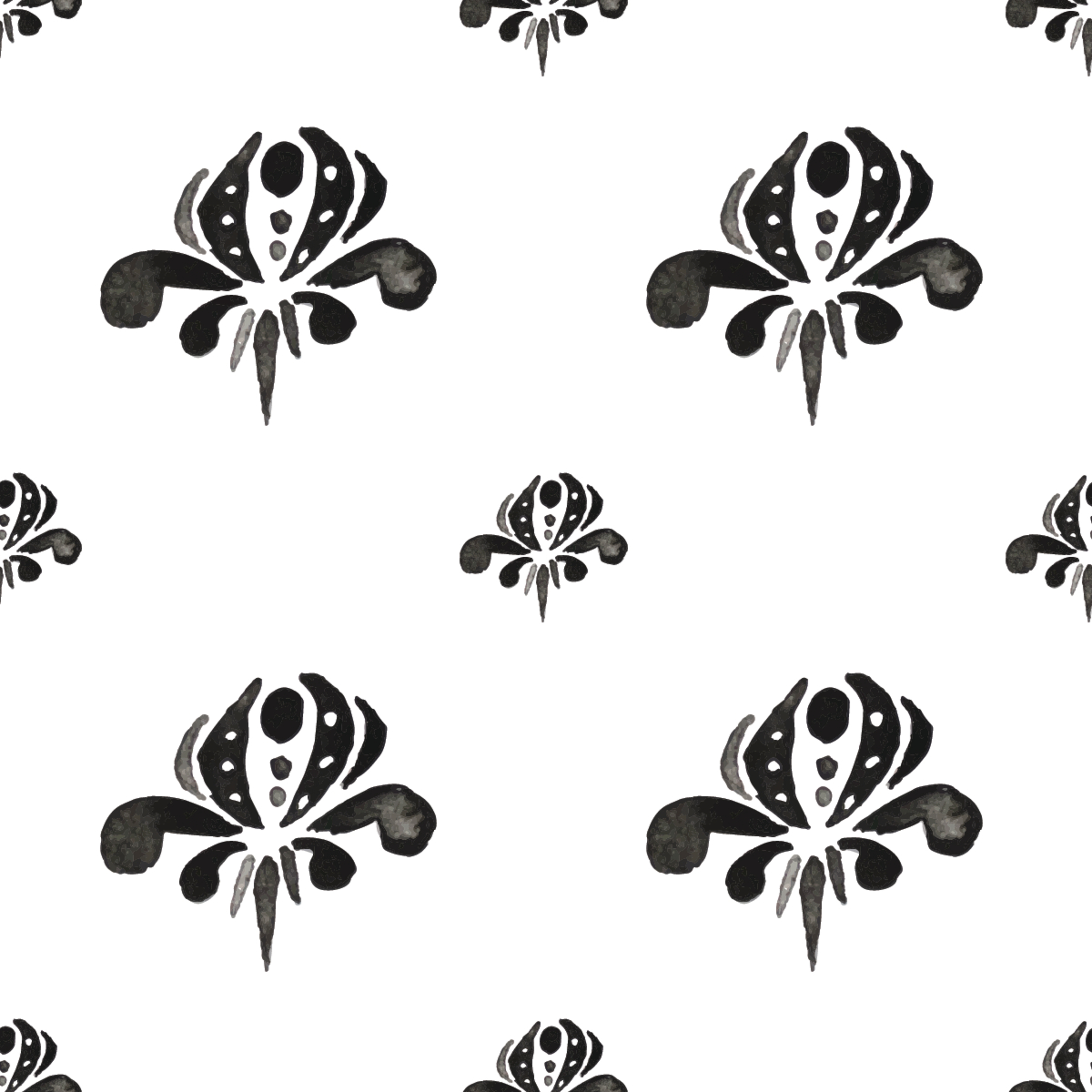 Boho Ink Pattern Mural - Murals Your Way